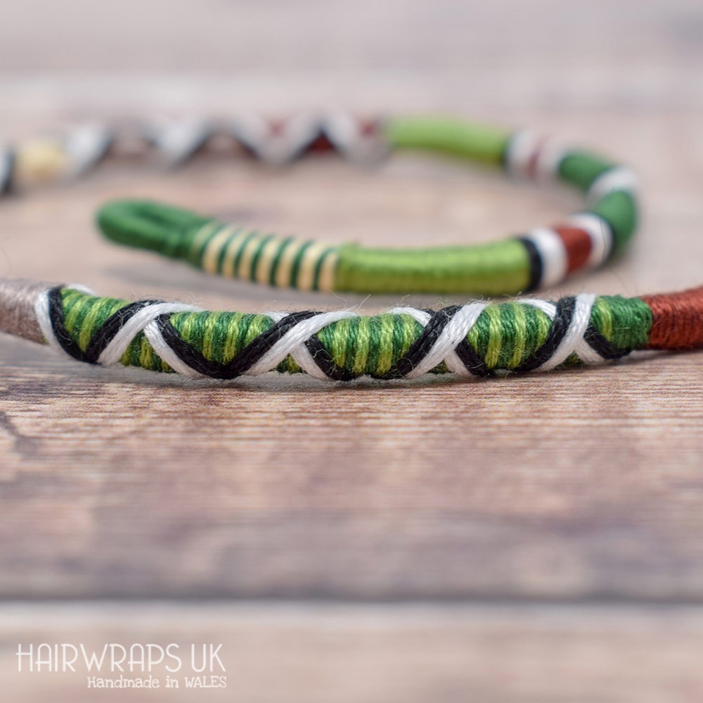 Boho Cotton Hair Wraps | Forest Fall | Hairwraps U.K.