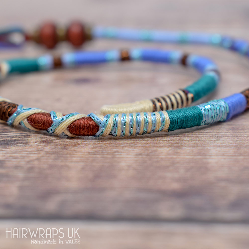 Hippie Hair Wrap | Forest Sky | Hairwraps U.K.