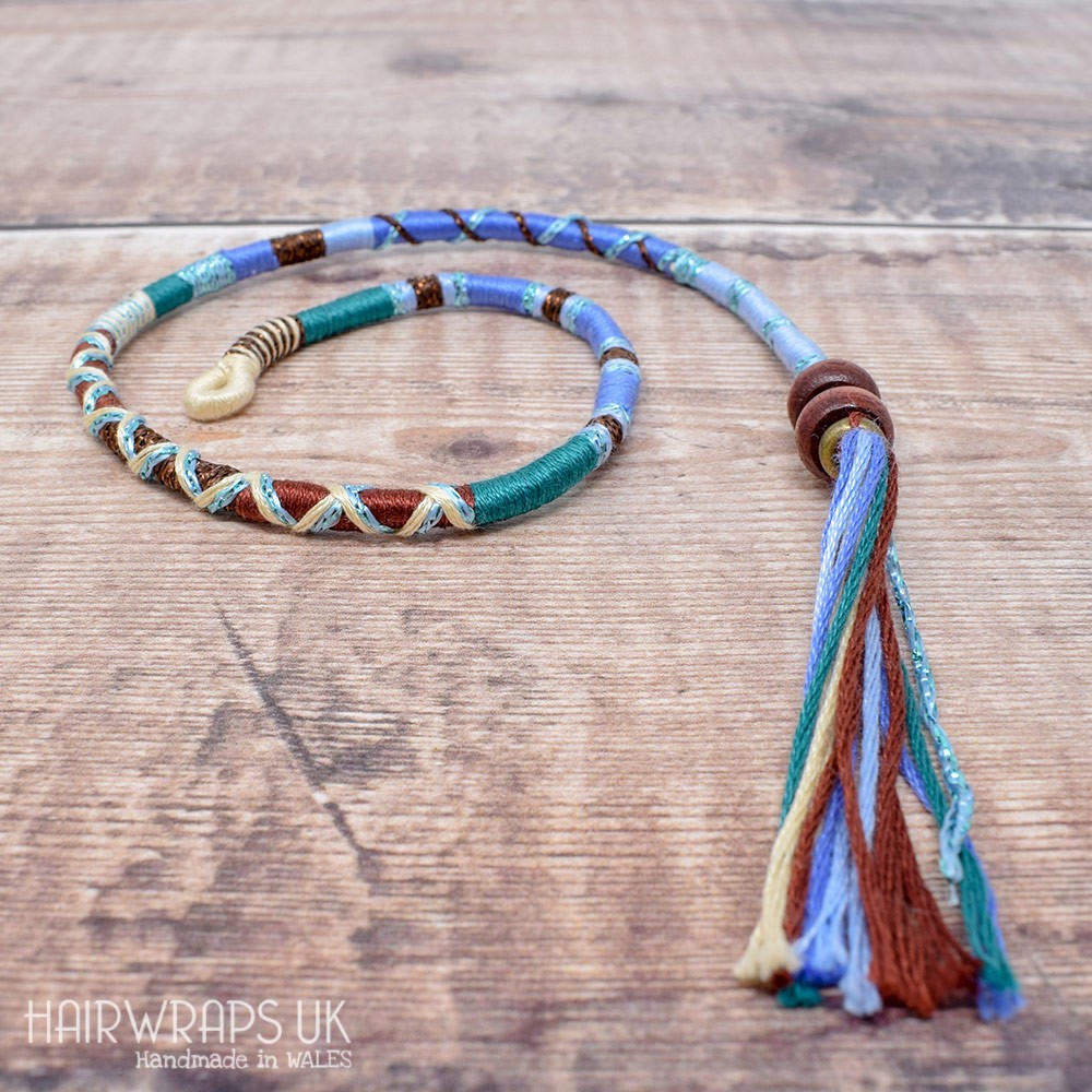 Hippie Hair Wrap | Forest Sky | Hairwraps U.K.