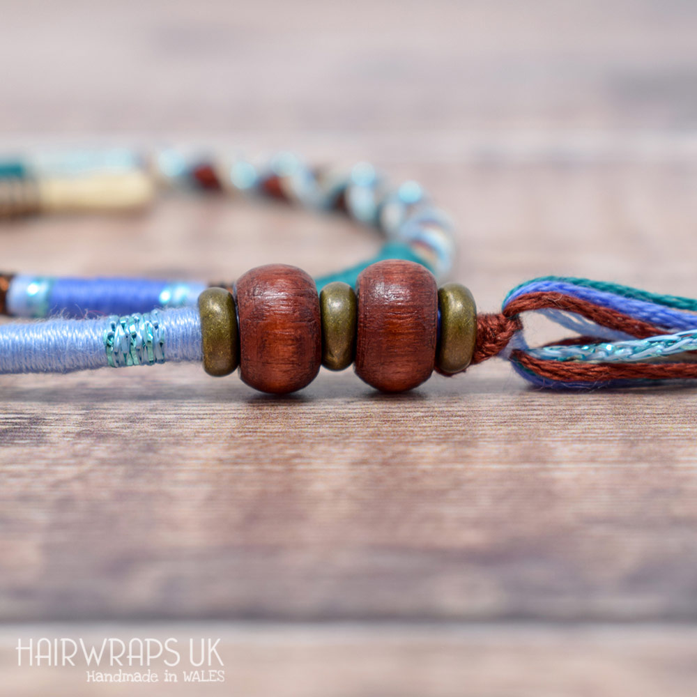 Hippie Hair Wrap | Forest Sky | Hairwraps U.K.