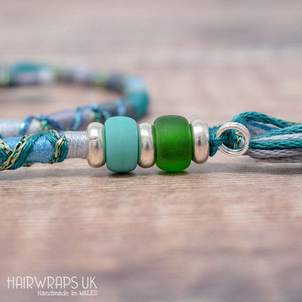 Boho Cotton Hair Wrap | Mermaid | Hairwraps U.K.