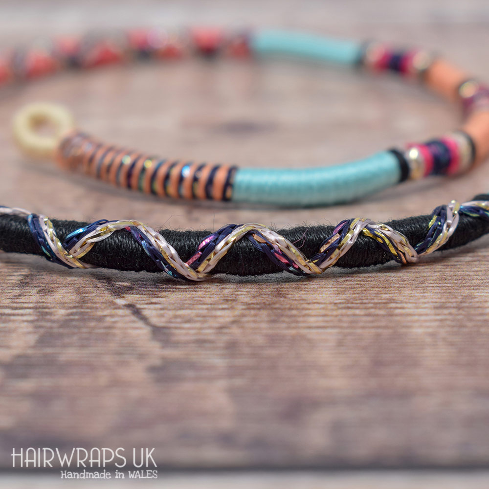 Handmade Cotton Hair Wrap | Midnight Party | Hairwraps U.K.