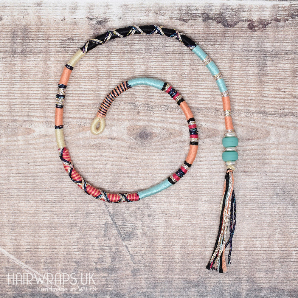 Handmade Cotton Hair Wrap | Midnight Party | Hairwraps U.K.