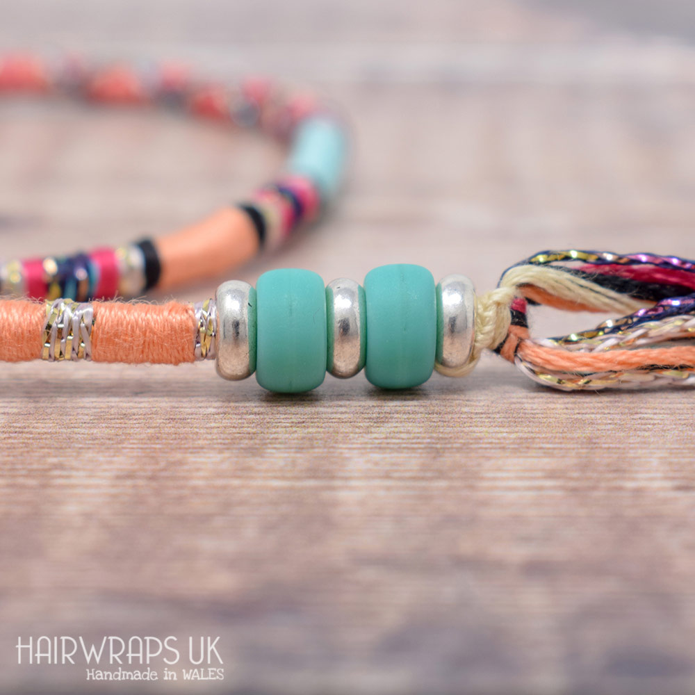 Handmade Cotton Hair Wrap | Midnight Party | Hairwraps U.K.