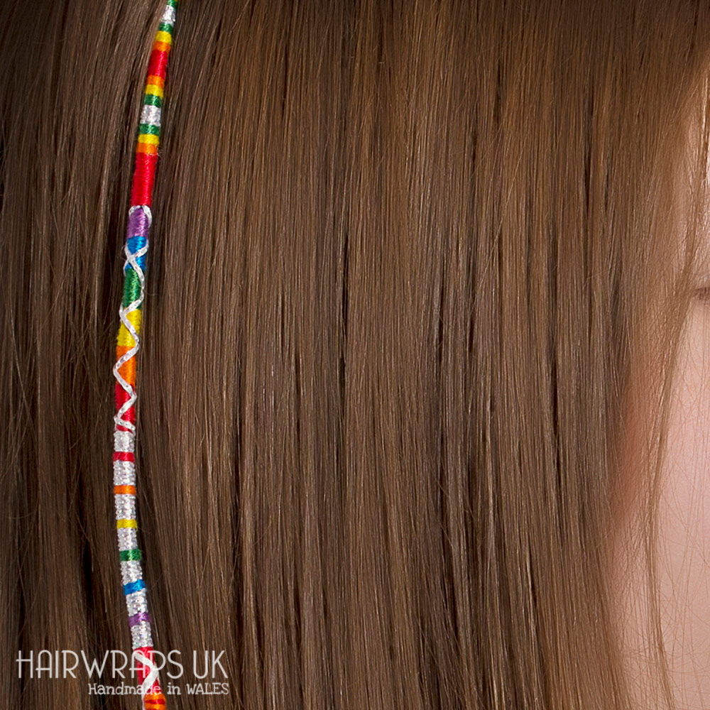 Summer Festival Hair Wrap | Summer Rainbow | Hairwraps U.K.