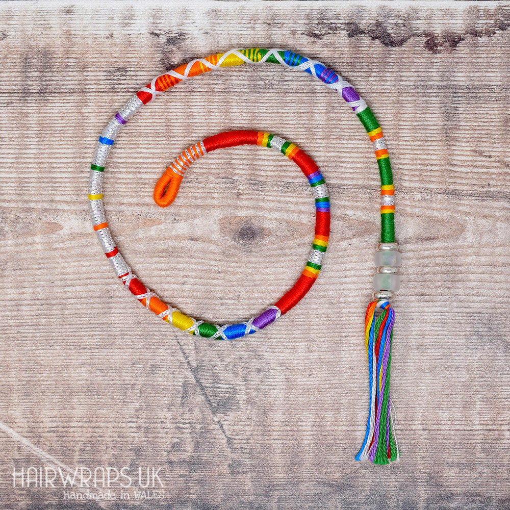 Summer Festival Hair Wrap | Summer Rainbow | Hairwraps U.K.