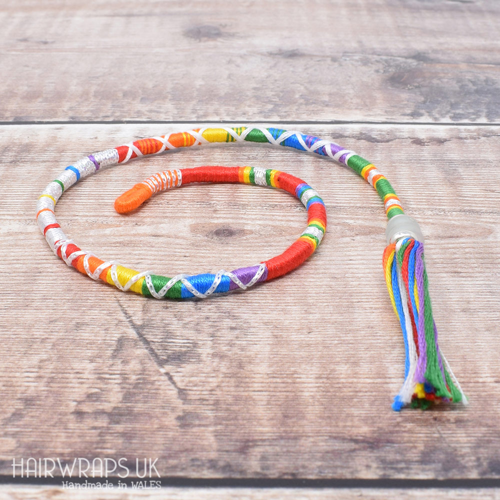 Summer Festival Hair Wrap | Summer Rainbow | Hairwraps U.K.
