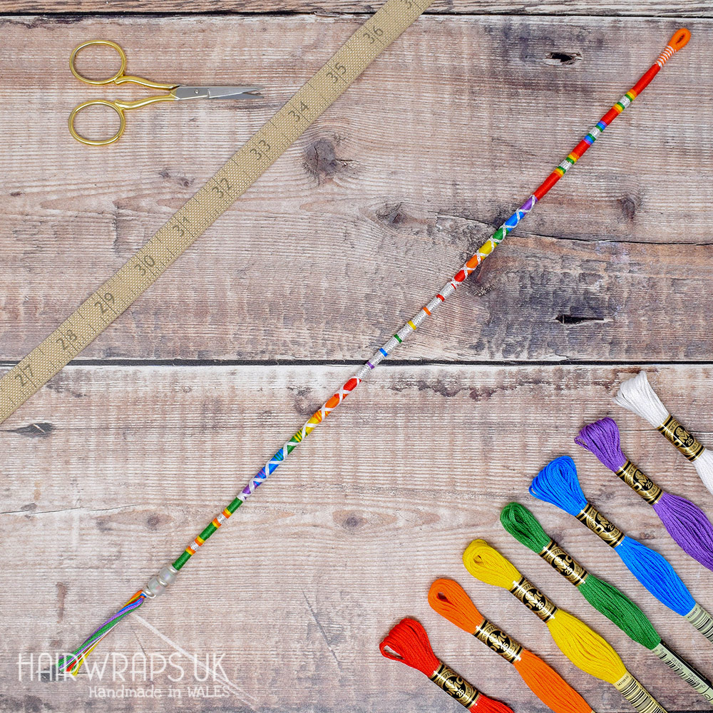 Summer Festival Hair Wrap | Summer Rainbow | Hairwraps U.K.