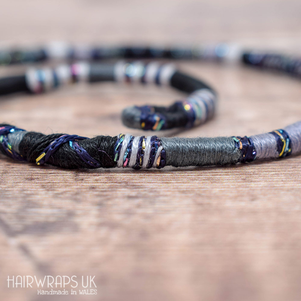 Gothic Cotton Hair Wrap | The Crow | Hairwraps U.K.