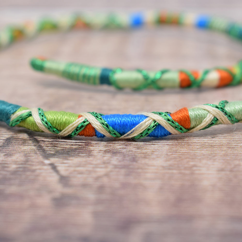 Tree Frog Handmade Removable Hair Wrap @ Hairwraps UK