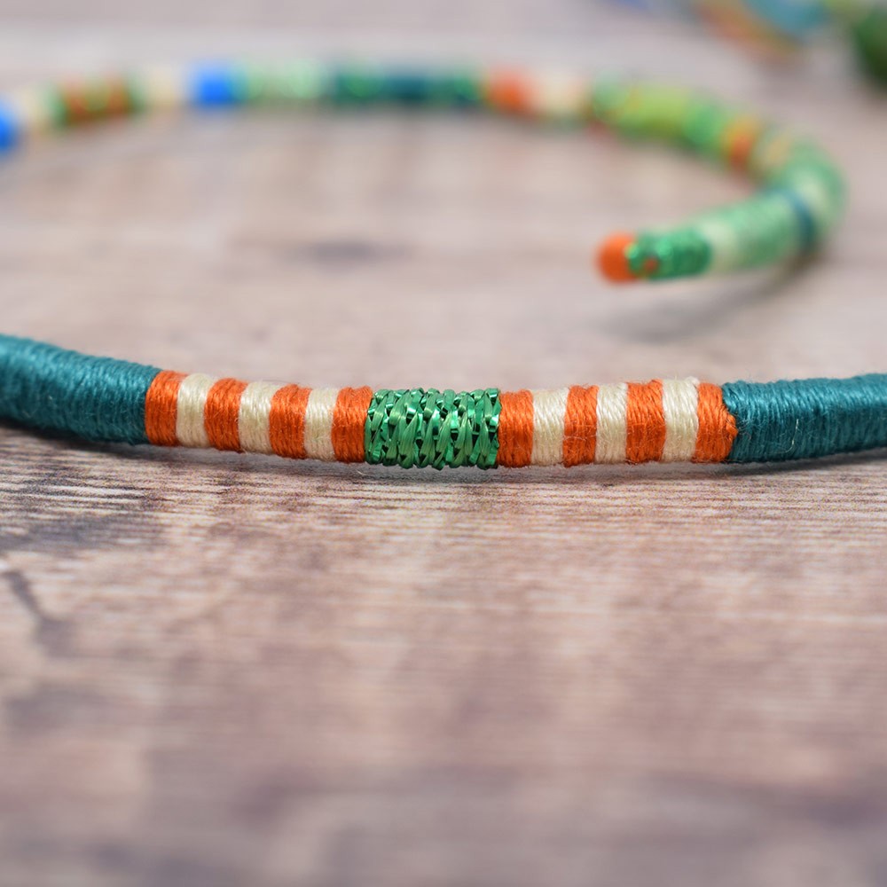 Tree Frog Handmade Removable Hair Wrap @ Hairwraps UK