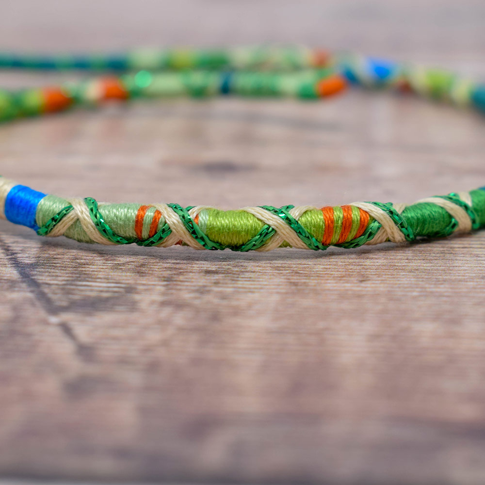 Tree Frog Handmade Removable Hair Wrap @ Hairwraps UK