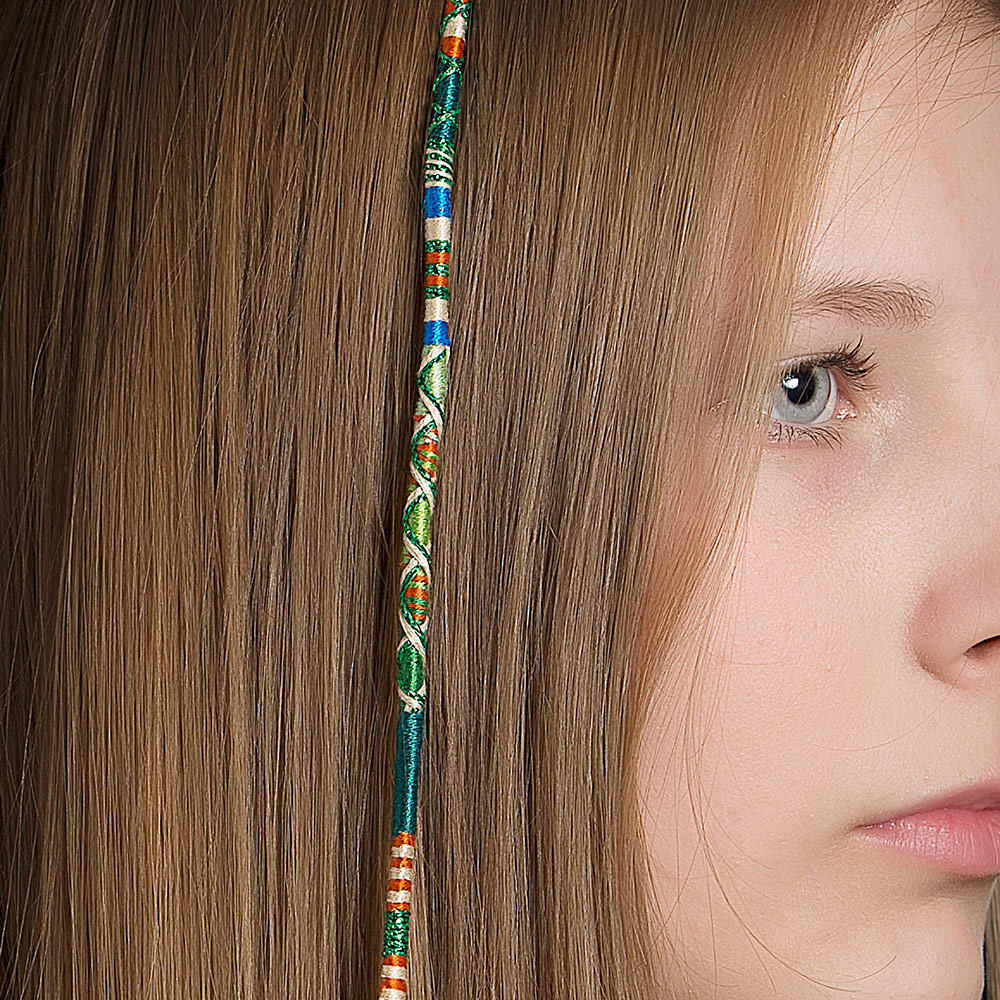 Tree Frog Handmade Removable Hair Wrap @ Hairwraps UK