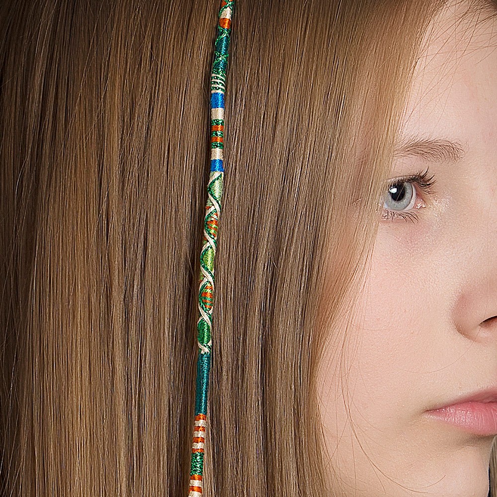 Tree Frog Handmade Removable Hair Wrap @ Hairwraps UK