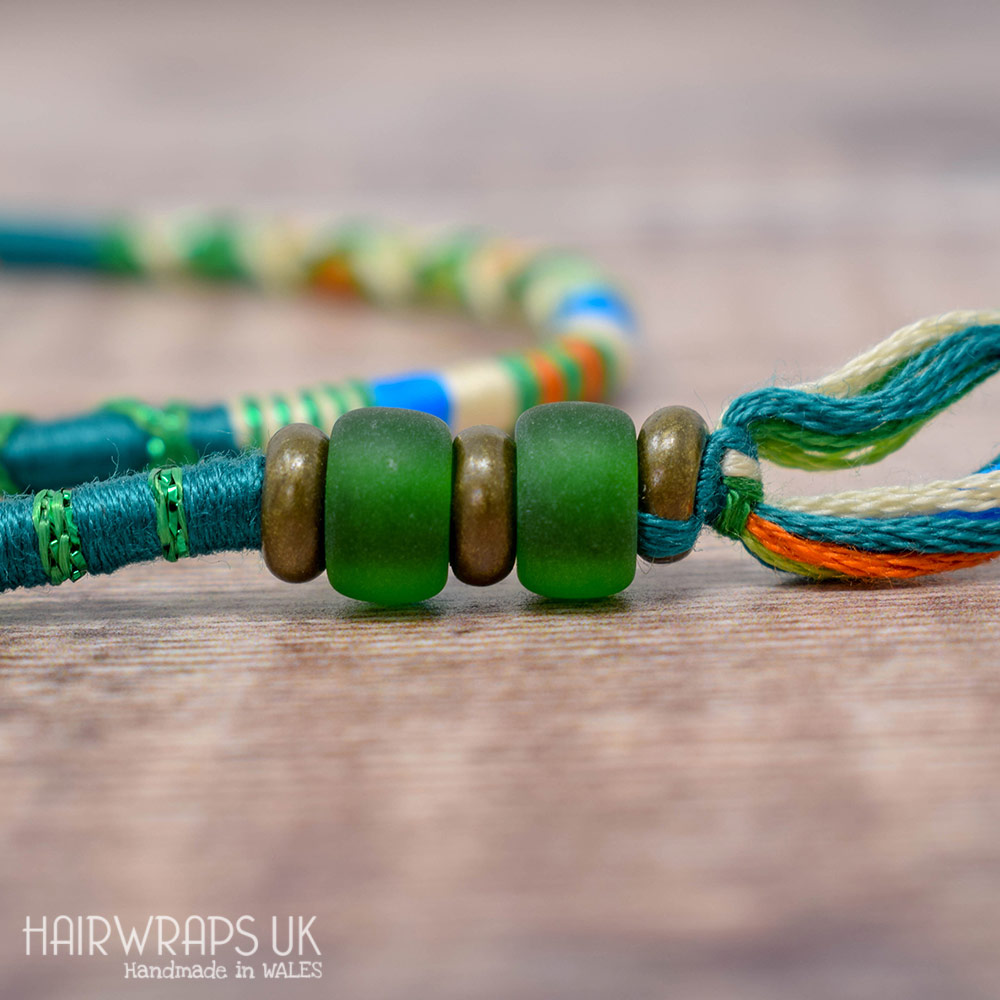 Tree Frog Handmade Removable Hair Wrap @ Hairwraps UK