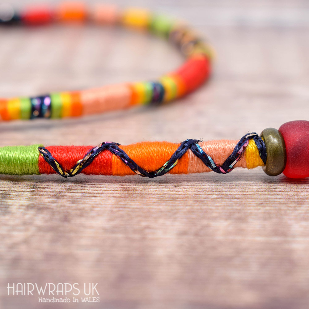 Removable Cotton Hair Wrap Braid | Whiplash | Hairwraps U.K.