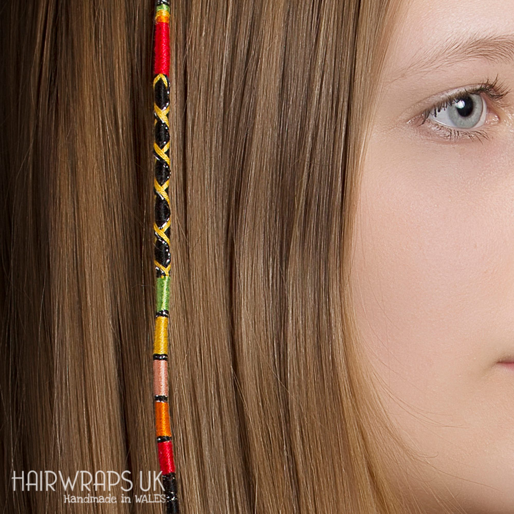 Removable Cotton Hair Wrap Braid | Whiplash | Hairwraps U.K.